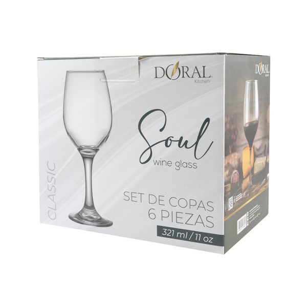 Set de 6 copas modelo Soul Classic - Doral